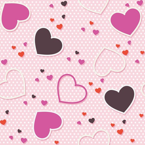 Valentine Heart Seamless Pattern – Royalty-Free Vector | VectorStock