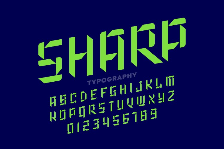 Bold Sharp Font Vector Images (over 1,700)