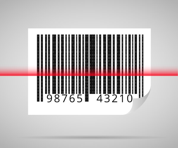 Number one red label Royalty Free Vector Image