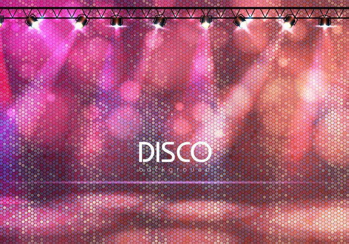 Blue abstract sparkling disco background Vector Image