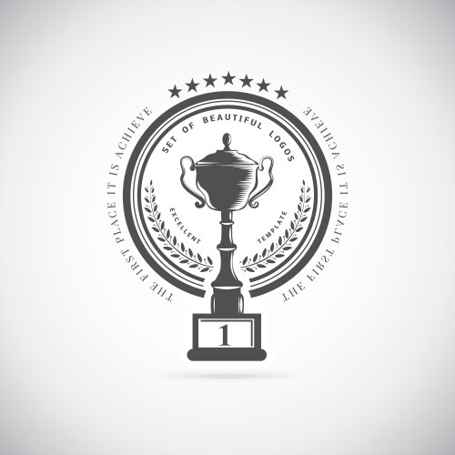 Winner logos Royalty Free Vector Image - VectorStock