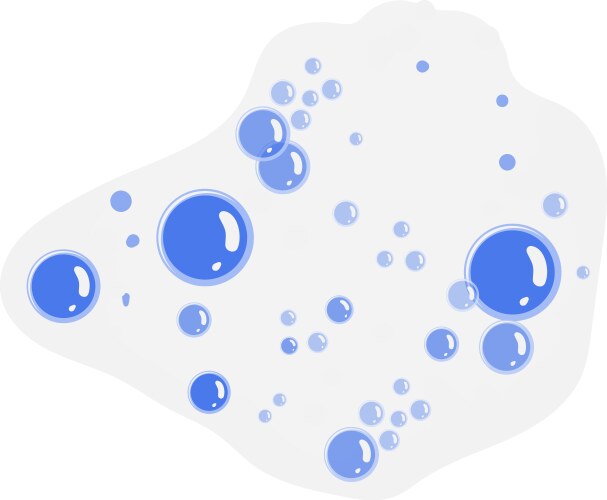 Y bath soap foam cartoon Royalty Free Vector Image