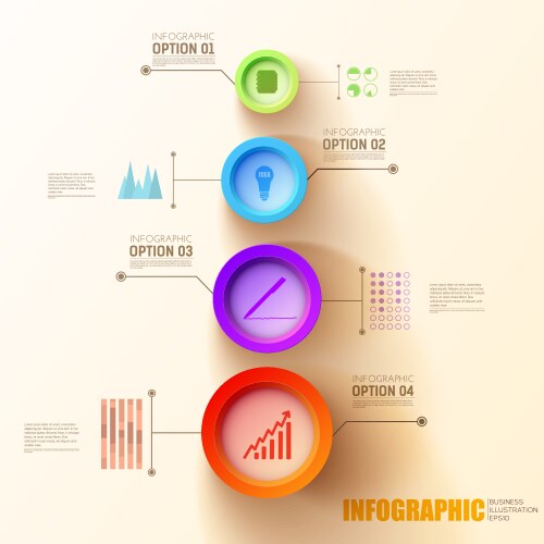 Abstract business infographic concept Royalty Free Vector