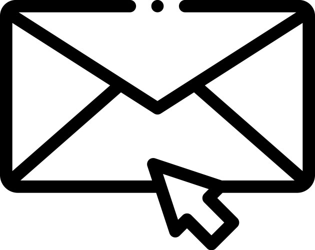 Email icon thin linear style design isolated Vector Image