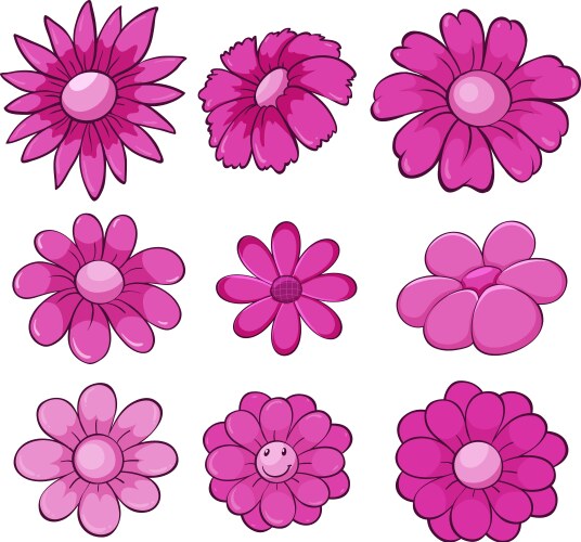 Flower theme image 1 Royalty Free Vector Image