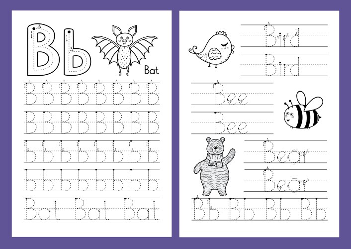Black educational worksheet for kids learning Vector Image