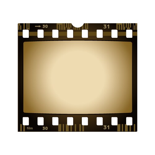 Old cinematic frame video film strip retro Vector Image
