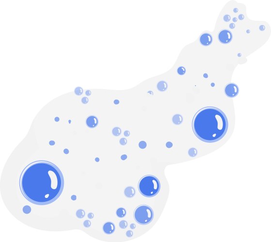 Shower bath soap foam cartoon Royalty Free Vector Image