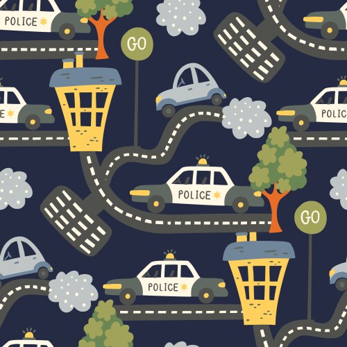 Police Car Pattern Vector Images (over 660)