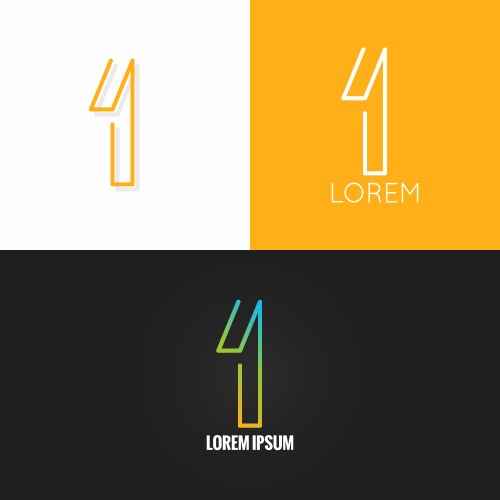Number 1 Logo Vector Images (over 5,300)