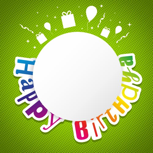 Happy birthday background Royalty Free Vector Image
