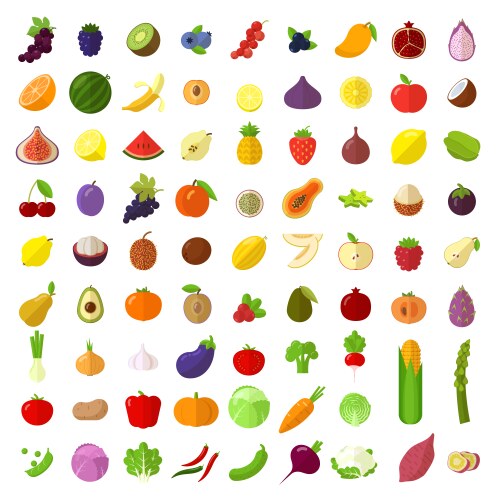 Fruits and Vegetables Vector Images (over 160,000)