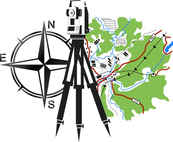 Geodesy symbol Royalty Free Vector Image - VectorStock