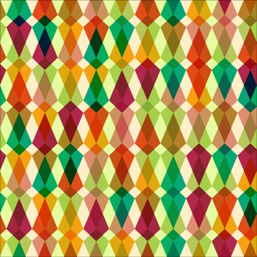 Rainbow color mosaic seamless pattern Royalty Free Vector