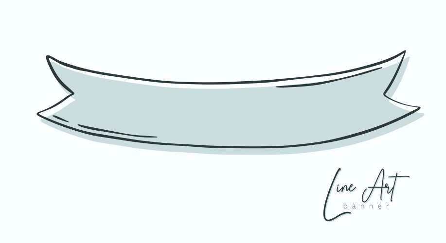 Line Art Ribbon Banner Vector Images (over 24,000)