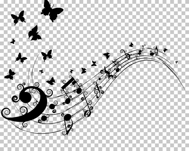 Musical staff Royalty Free Vector Image - VectorStock