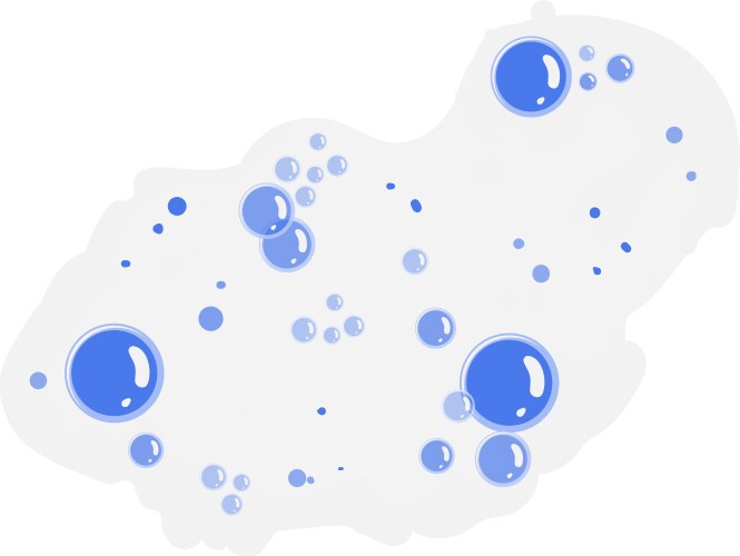 Y bath soap foam cartoon Royalty Free Vector Image