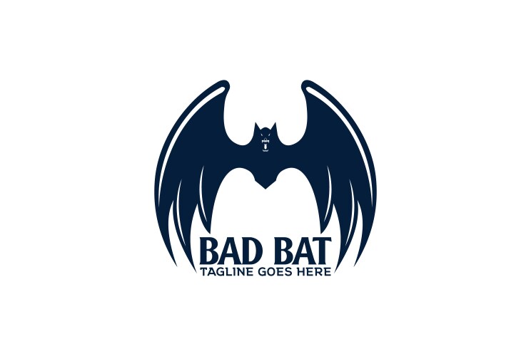 Bat game logo Royalty Free Vector Image - VectorStock