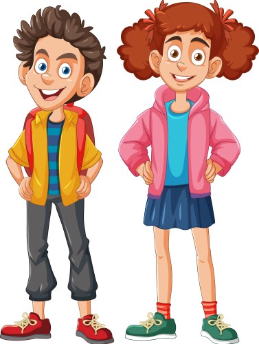 Two Brother Cartoon Vector Images (over 730)