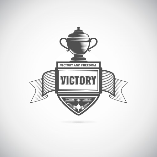 White winner pedestal round pillar stand scene Vector Image