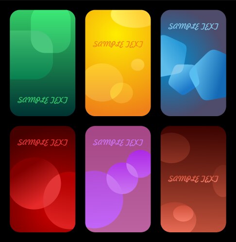 Shiny blue background trendy colorful card Vector Image