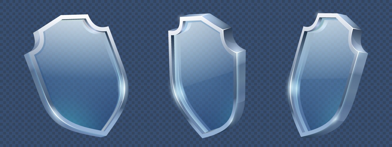 Ornamental heraldic shield highly realistic Vector Image