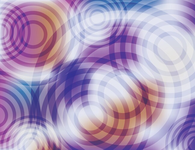 Three large circles pattern with effect ripples Vector Image
