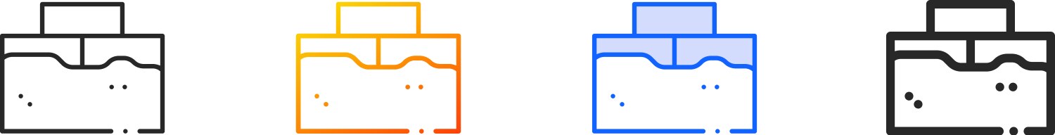 Crane iconthin linear gradient blue stroke Vector Image