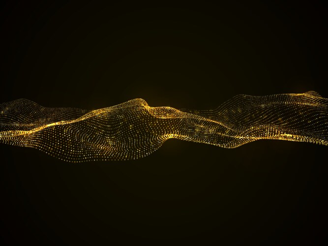 Yellow glowing tail light effect background Vector Image