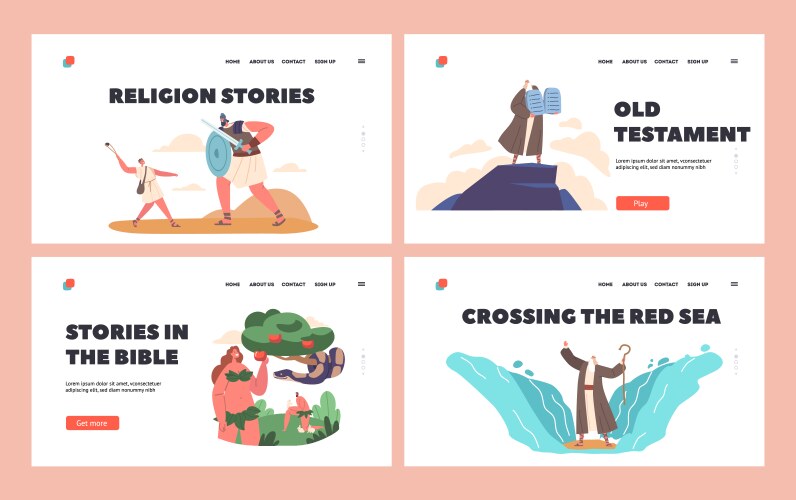 David and Goliath Bible Vector Images (89)