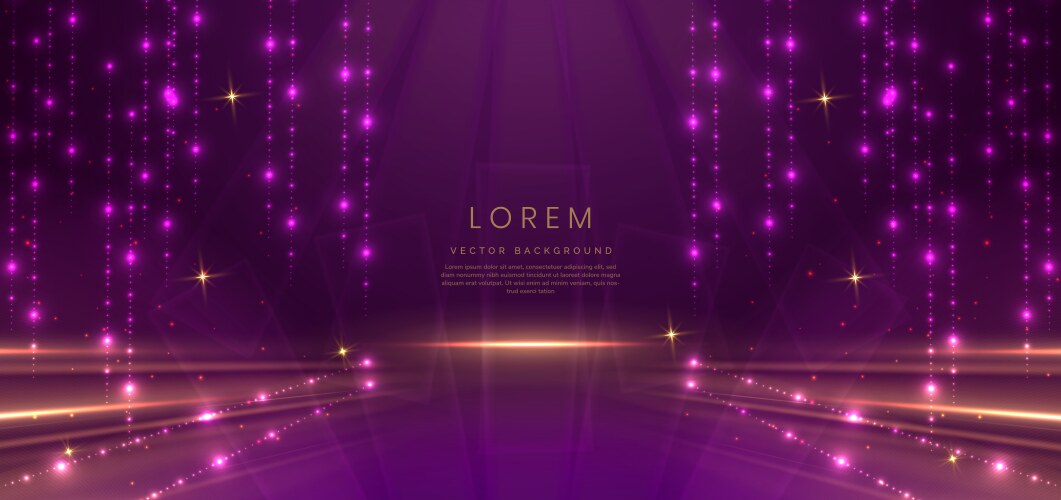 Luxury violet scene with dot lighting effect Vector Image