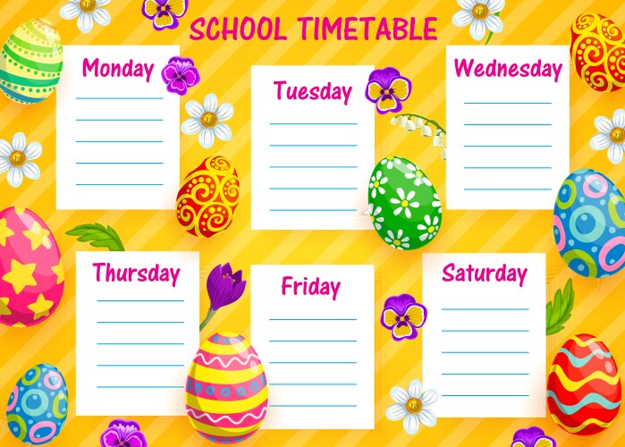 Flower Timetable Vector Images (over 520)