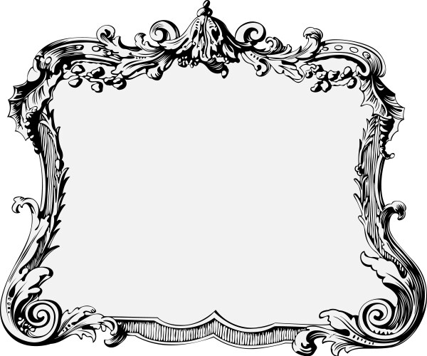 Victorian frame Royalty Free Vector Image - VectorStock