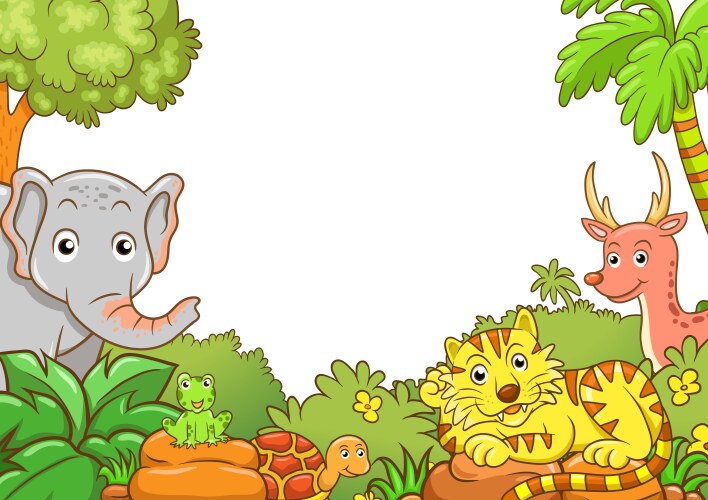 Animal cartoon Royalty Free Vector Image - VectorStock