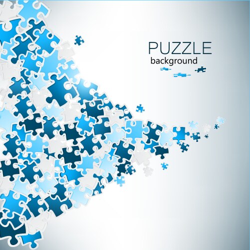 Abstract puzzle background Royalty Free Vector Image