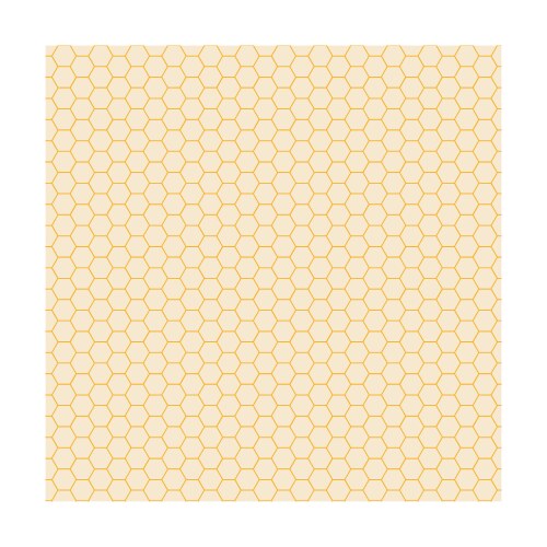 Abstract black hexagon pattern on yellow neon Vector Image