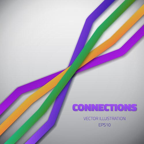 Internet people connection lines background Vector Image