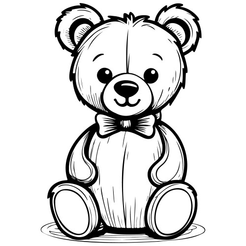 Teddy Bear Outline Vector Images (over 7,600)