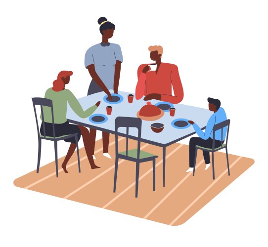 Dinner Vector Images & Graphics for Commercial Use | VectorStock