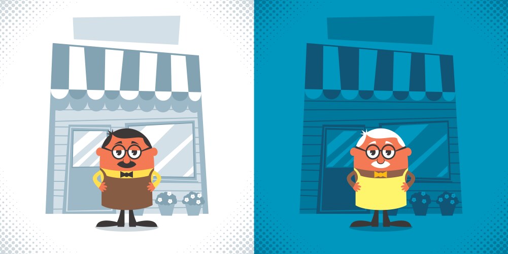Cartoon Shopkeeper Vector Images (over 540)