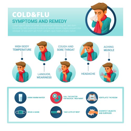 People at high risk for flu complications Vector Image