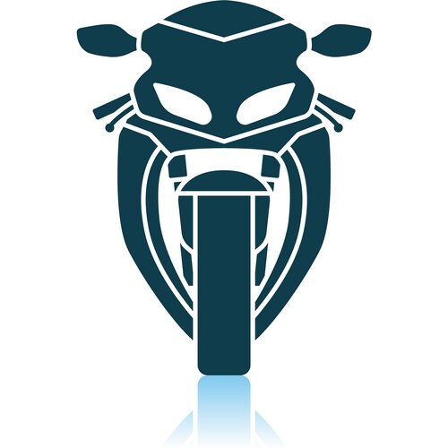 Bike icon front view Royalty Free Vector Image