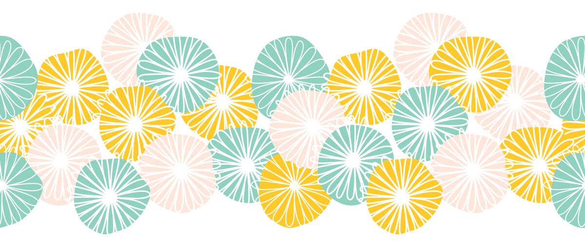 Abstract leaves border frame bottom horizontal Vector Image