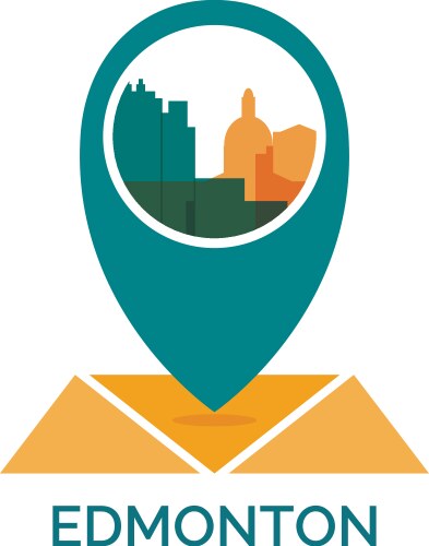 Canada toronto map city pin point geolocation Vector Image