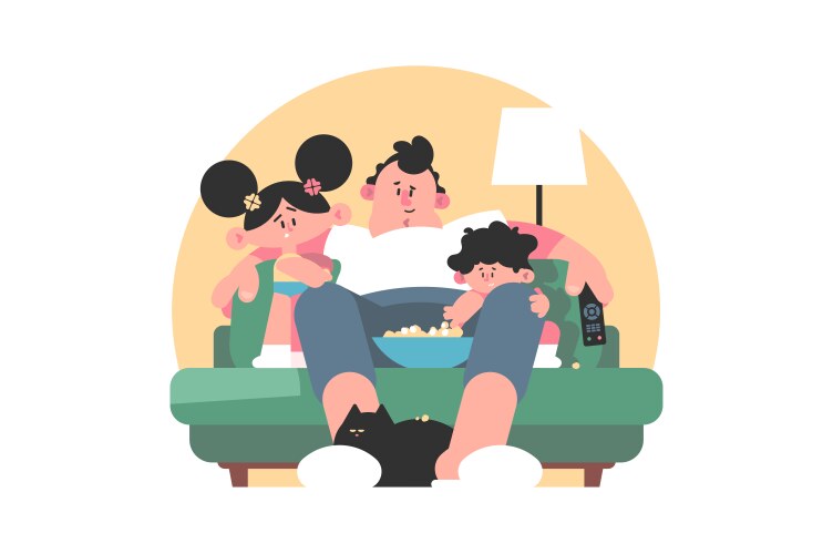 Watching Tv Vector Images (over 26,000)