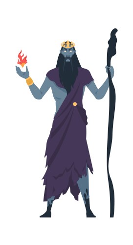 Greek gods and goddess hades Royalty Free Vector Image