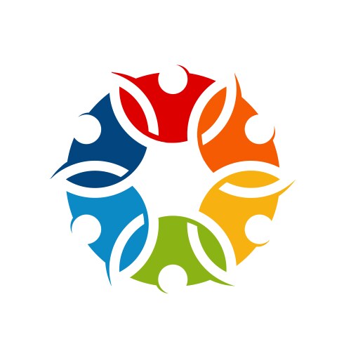 Team synergy logo Royalty Free Vector Image - VectorStock