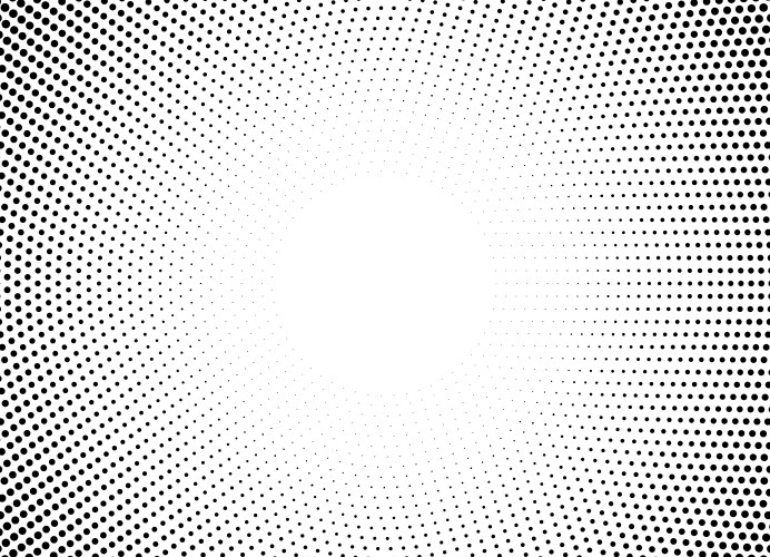 Radial halftone pattern texture background Vector Image