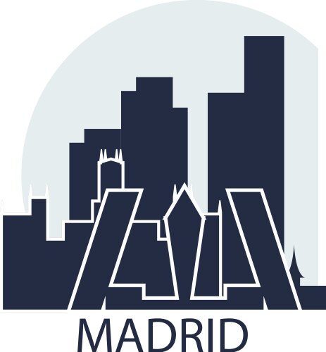 Madrid logo Royalty Free Vector Image - VectorStock