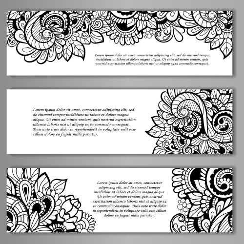 Set of abstract creative business cards design Vector Image